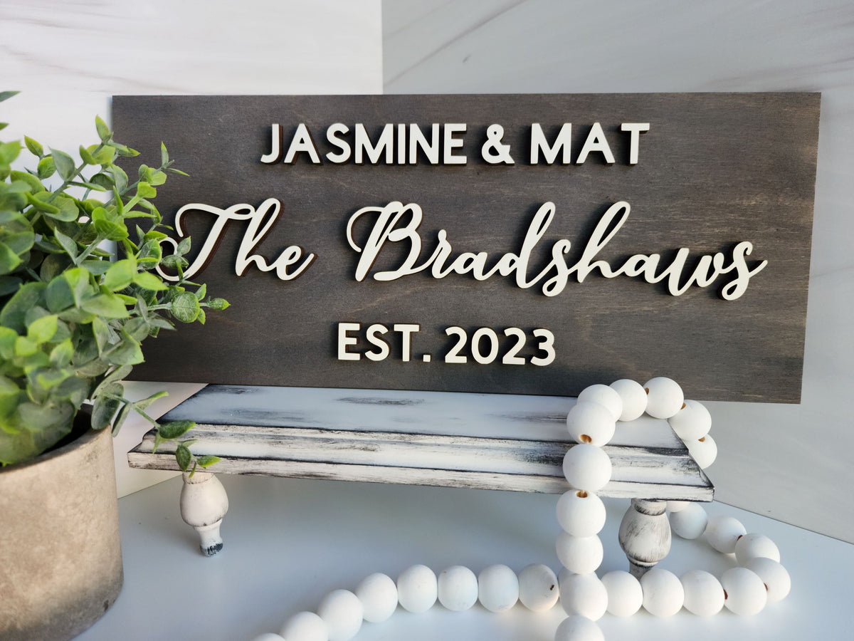 Custom 3D Wood or Acrylic Signs – Delaine Designs